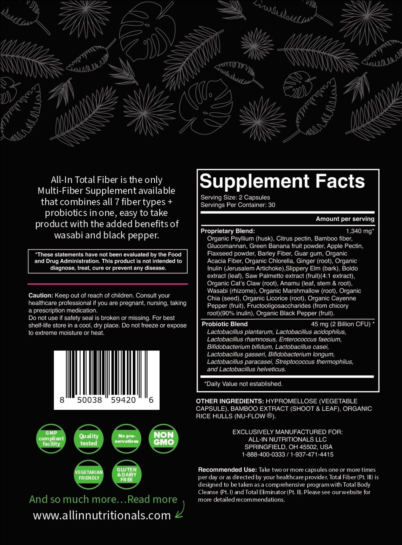 Total Fiber – All-In Nutritionals